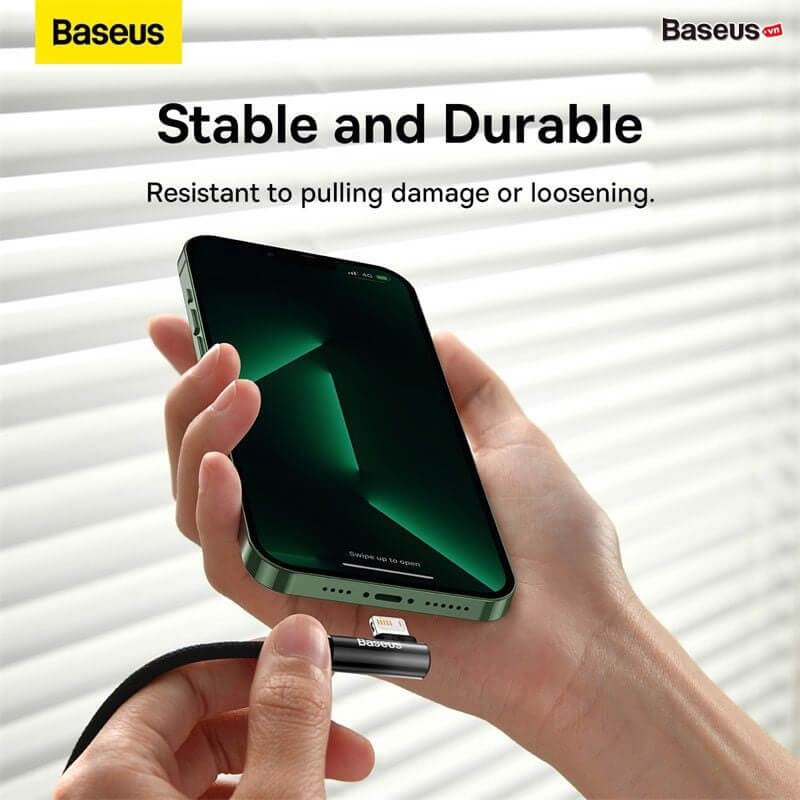 BASEUS 2M Elbow iPhone Lightning Cable (2A) | MVP 2 Series Fast Chargi