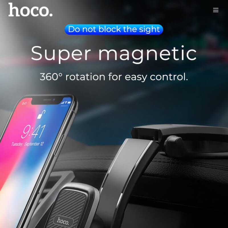 HOCO Magnetic Car Phone Holder | CA53 Universal Intelligent Dashboard