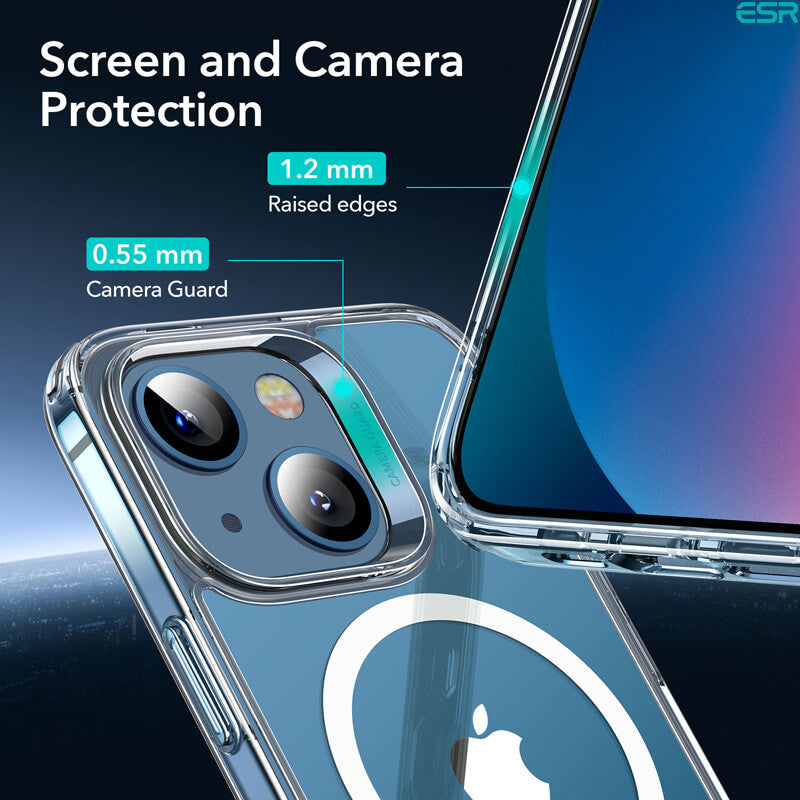 ESR iPhone 14/iPhone 13 Case | Classic Hybrid with MagSafe HaloLock Cl